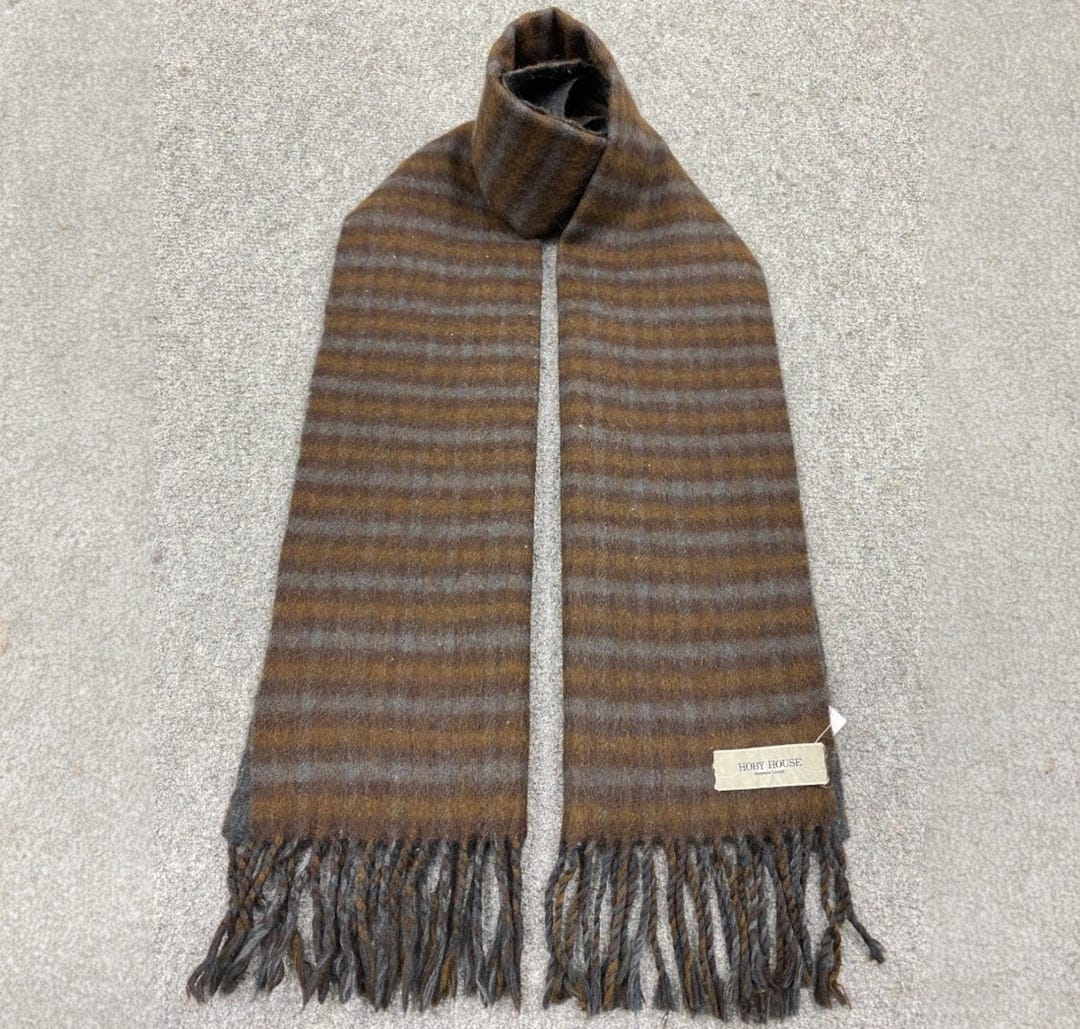 Vintage Japanese Brand Scarf Vintage Hoby House Scarves Wools Unisex ...