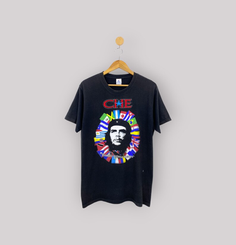 Vintage Y2K Ernesto Che Guevara Nation Flag Tee Size Medium Vintage ...