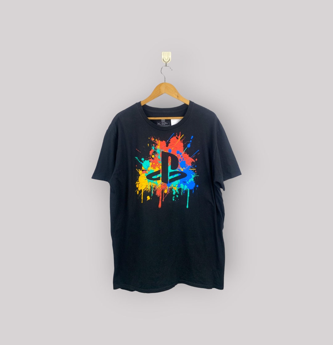 Vintage Y2K Playstation Big Central Logo Tee Vintage 2000s Size Xlarge ...