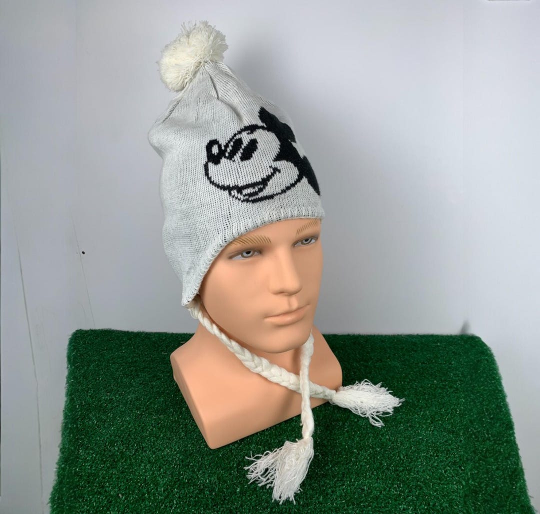 Mickey Mouse Beanie, Snow Cap for Kids , Japan Made Snow Hat, Mickey ...