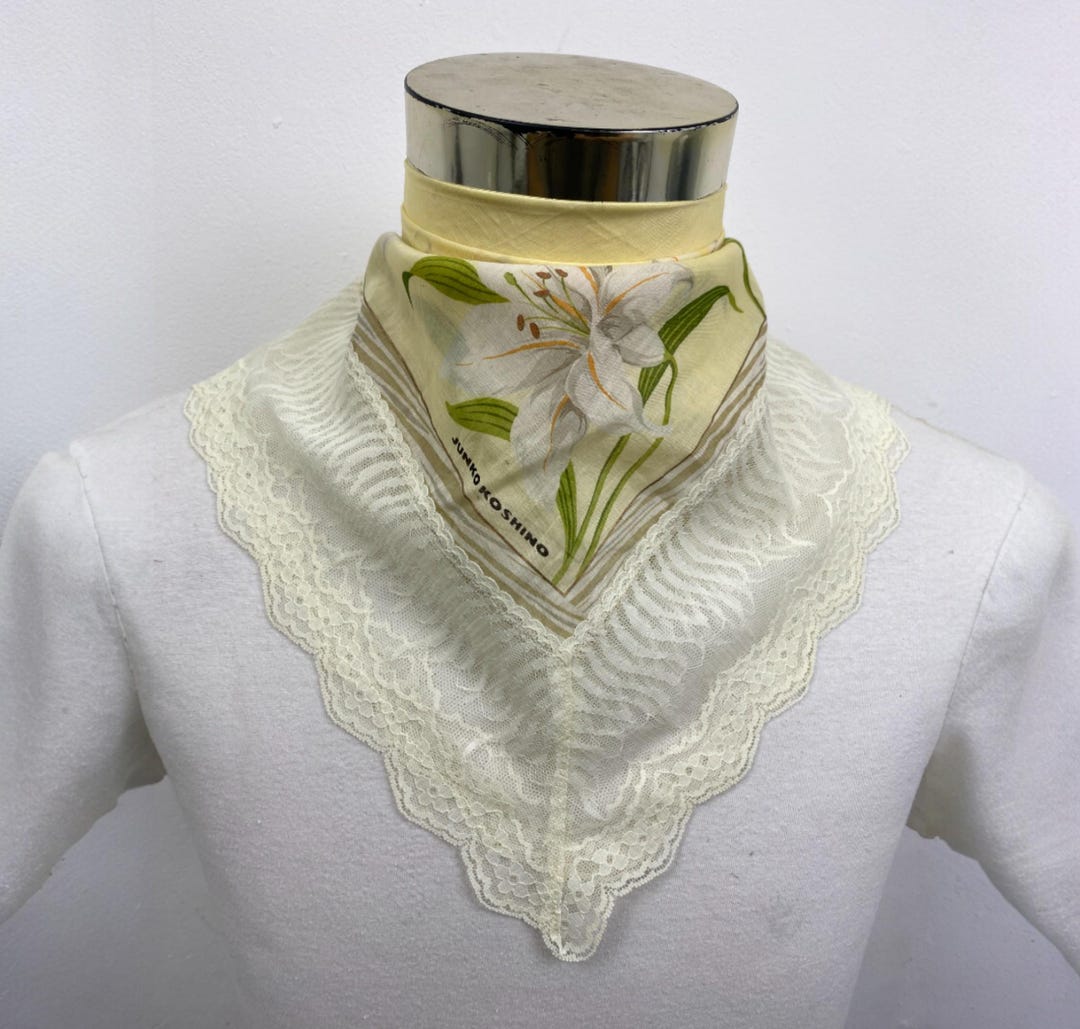 Vintage Junko Koshino Handkerchief, Junko Koshino Bandana Accessories, Junko Koshino Pocket ...