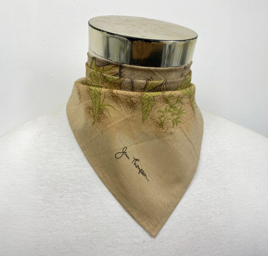 Vintage Jim Thompson Handkerchief Jim Thompson Bandana Luxury ...