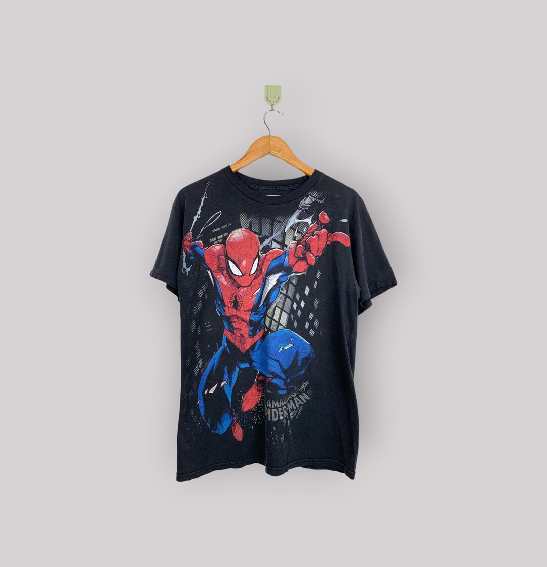 Vintage Y2K Marvel the Amazing Spiderman Full Printed Vintage 2000s ...
