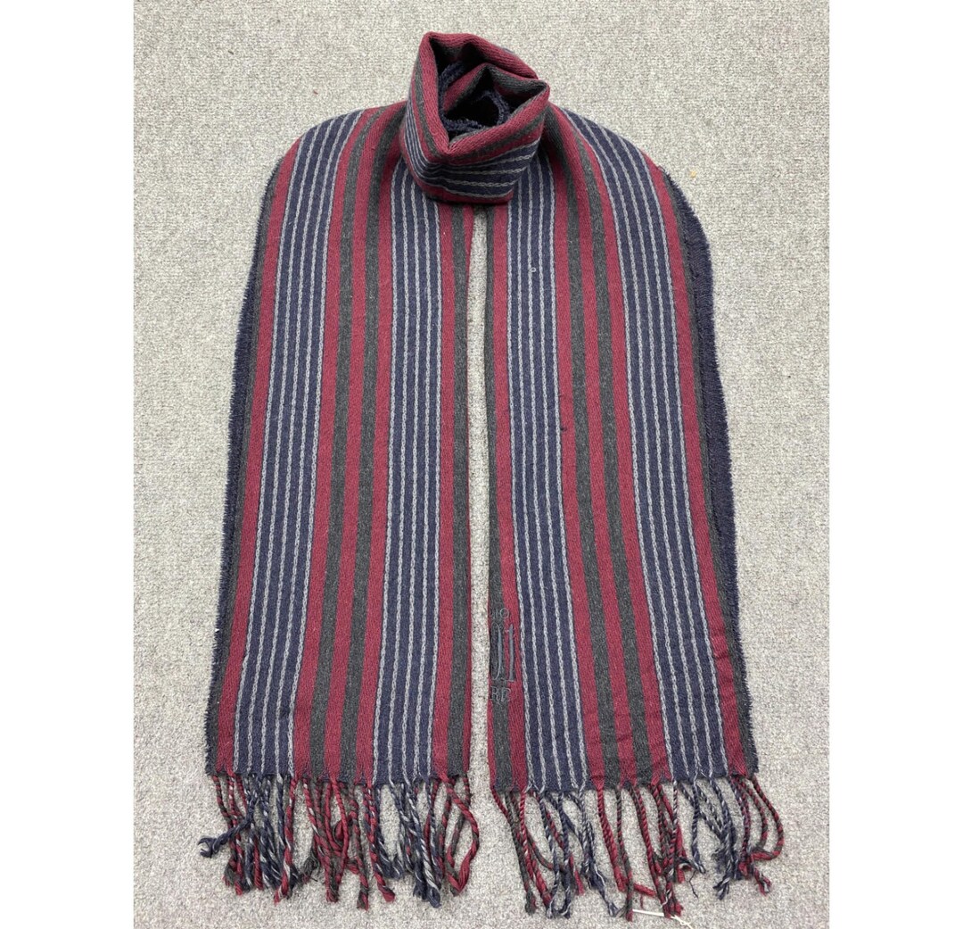 Vintage Made in Japanese Scarf Multicolor Wool Scarf Vintage Japan Made ...