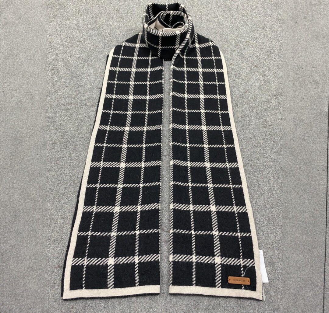 Vintage Coach Scarf Vintage Coach Scarves Wools Unisex Scarf Winter ...