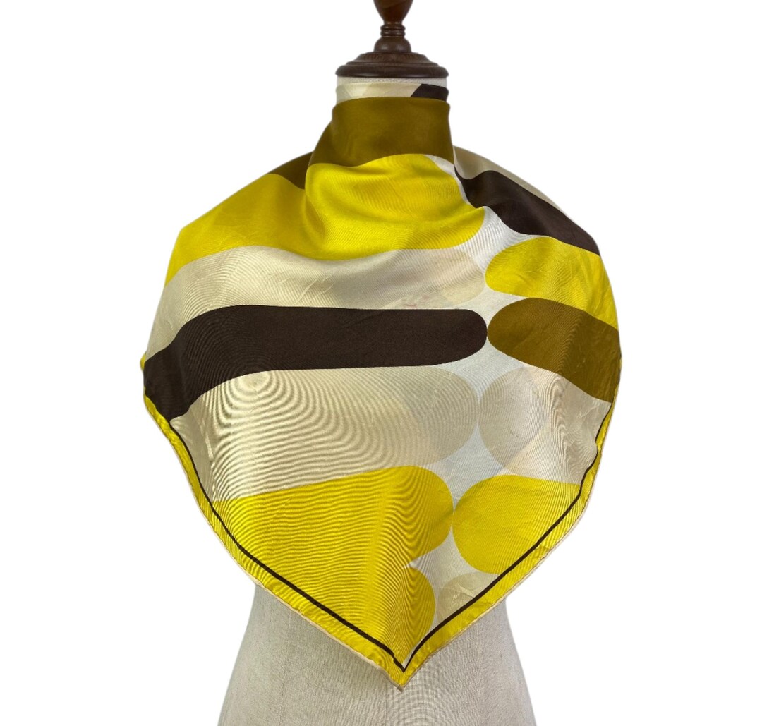 Vintage 80s Japanese Brand Neckerchief Silk Scarf Neckwear Muffler ...