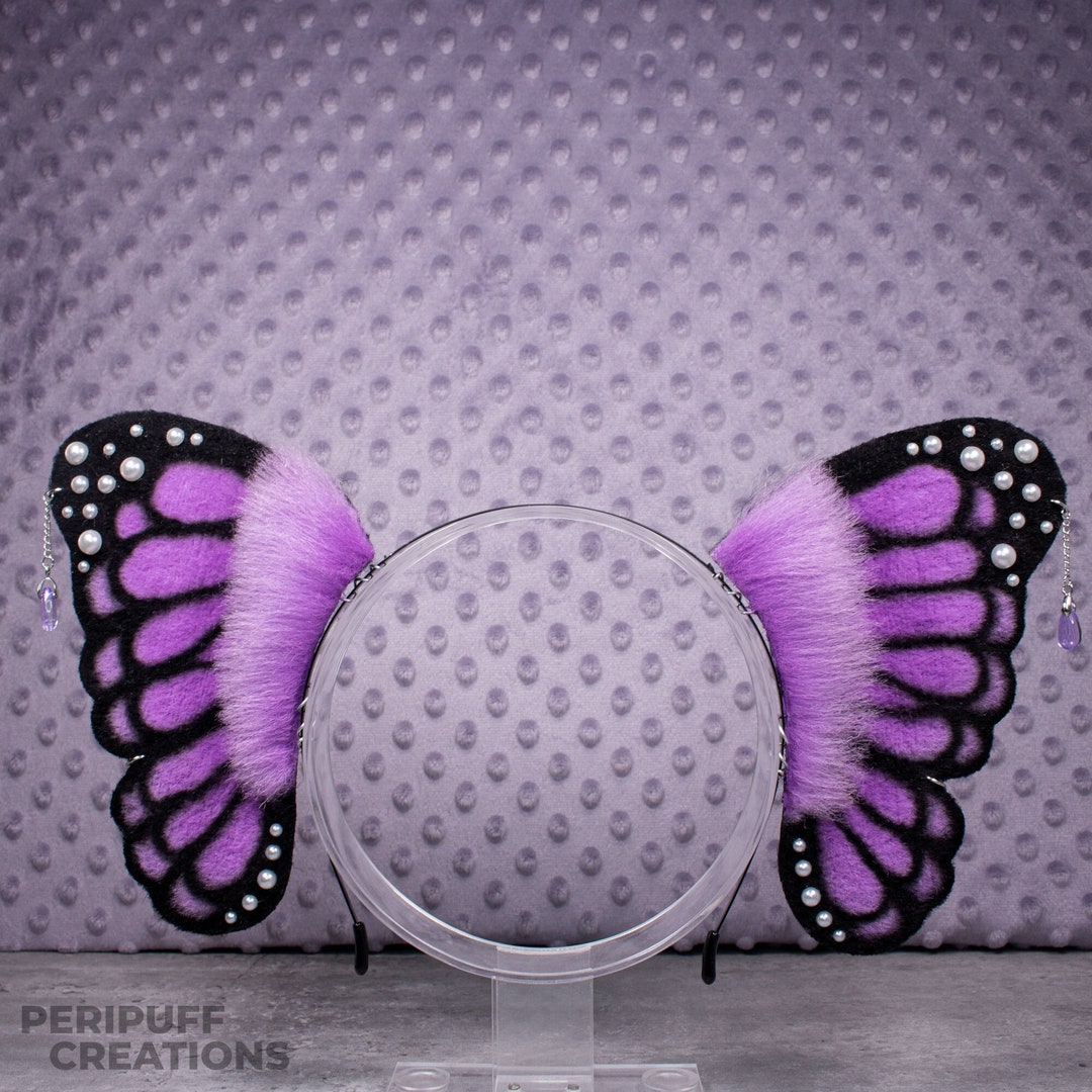 REDUCED PRICING Butterfly Cosplay Ears Faux Fur Ears Cosplay Gift ...