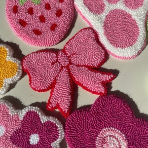 Bow Coaster, Handmade Drinks Coaster, Pink Accessories for Women, Trend ...