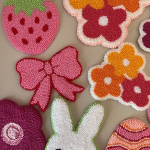 Bow Coaster, Handmade Drinks Coaster, Pink Accessories for Women, Trend ...