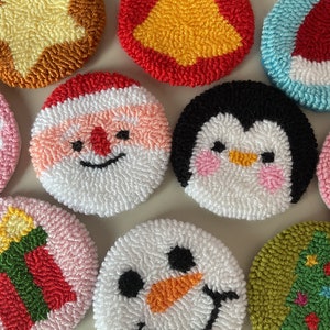 Set of 2 Car Coasters, Cute Christmas Car Coasters, Gifts Under 20 ...