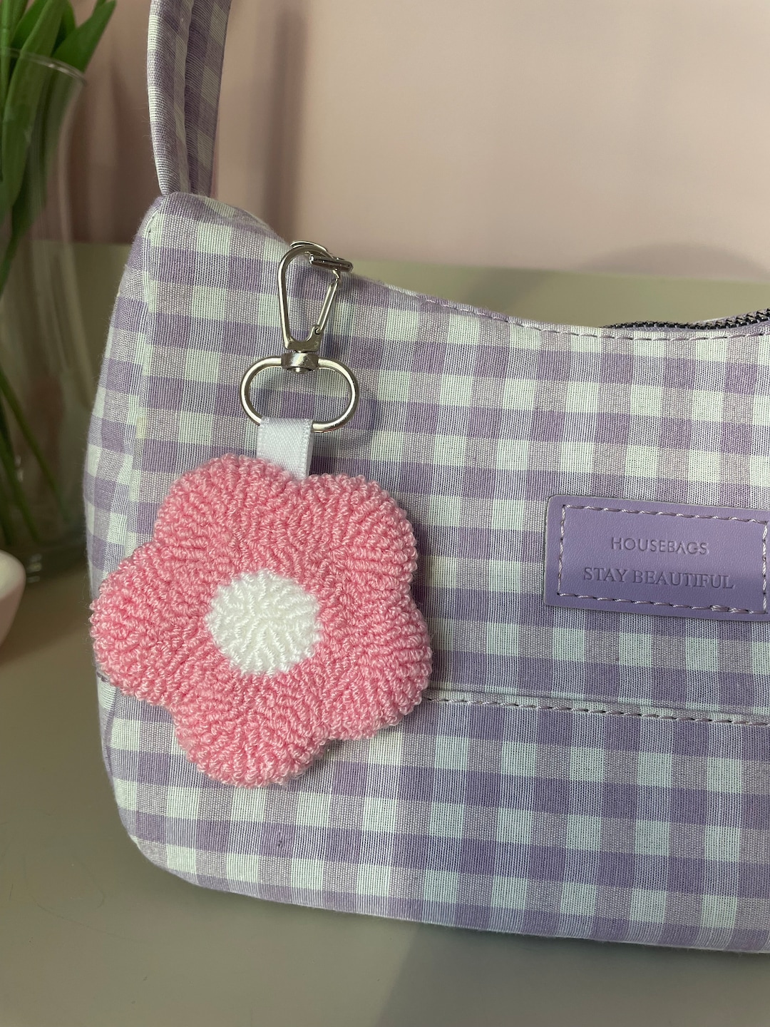 Punch Needle Keychain, Keychain for Women, Women's Keychain for Car or ...