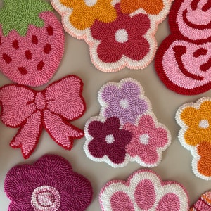 Bow Coaster, Handmade Drinks Coaster, Pink Accessories for Women, Trend ...