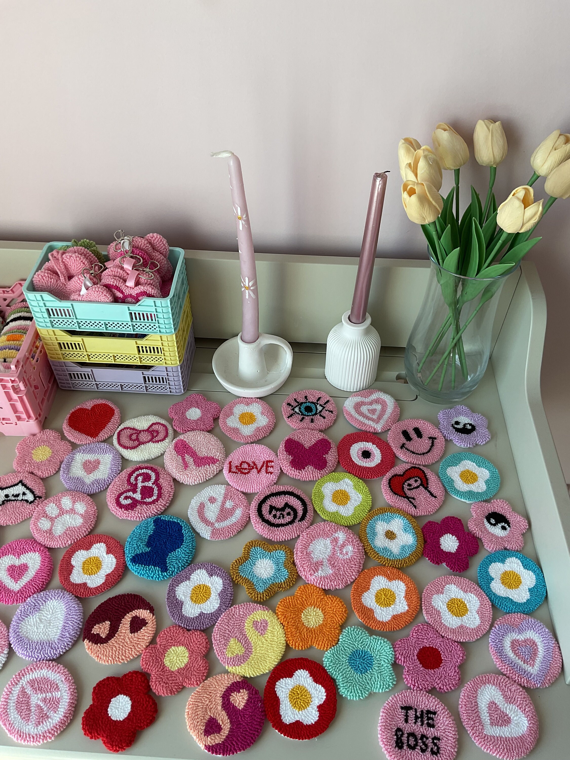 Set of 2 Barbie Coasters Pink Car Accessories Barbie the - Etsy