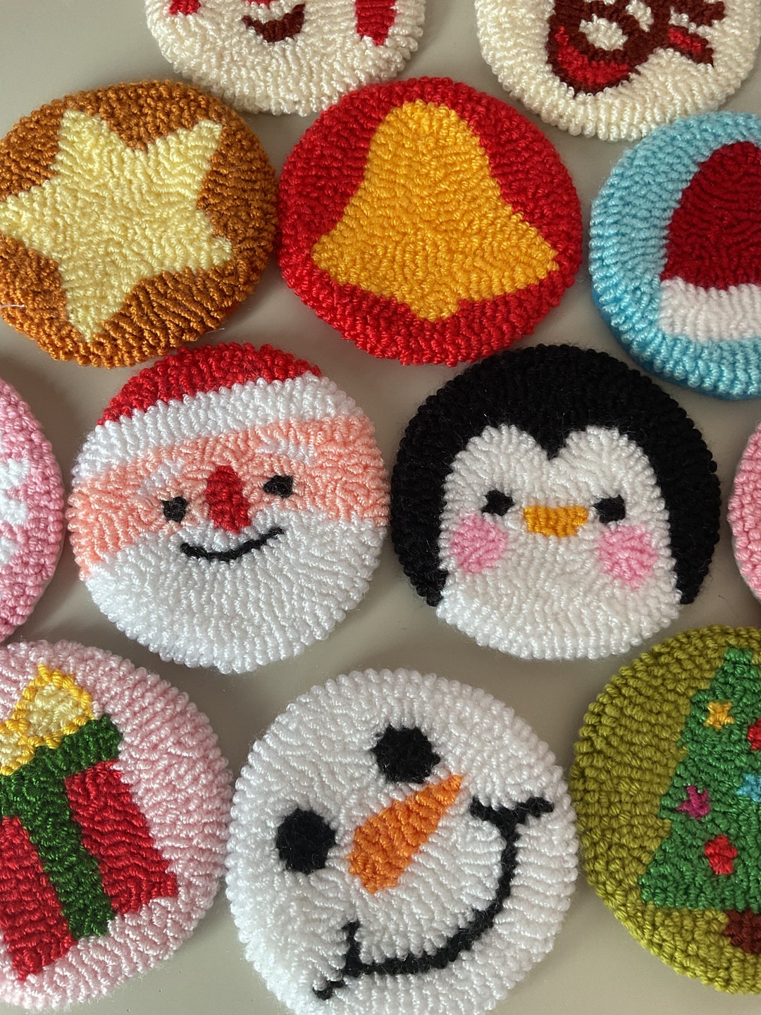 Set of 2 Car Coasters, Cute Christmas Car Coasters, Gifts Under 20 ...