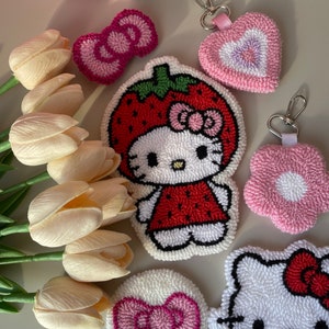 Punch Needle Keychain, Keychain for Women, Women's Keychain for Car or ...