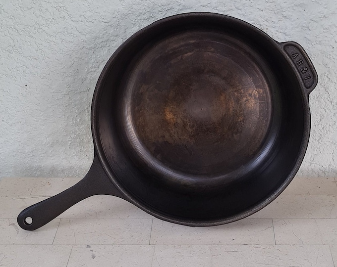 Rare AB&I American Cookware Cast Iron Chicken Fryer 10 1/2 in Deep ...