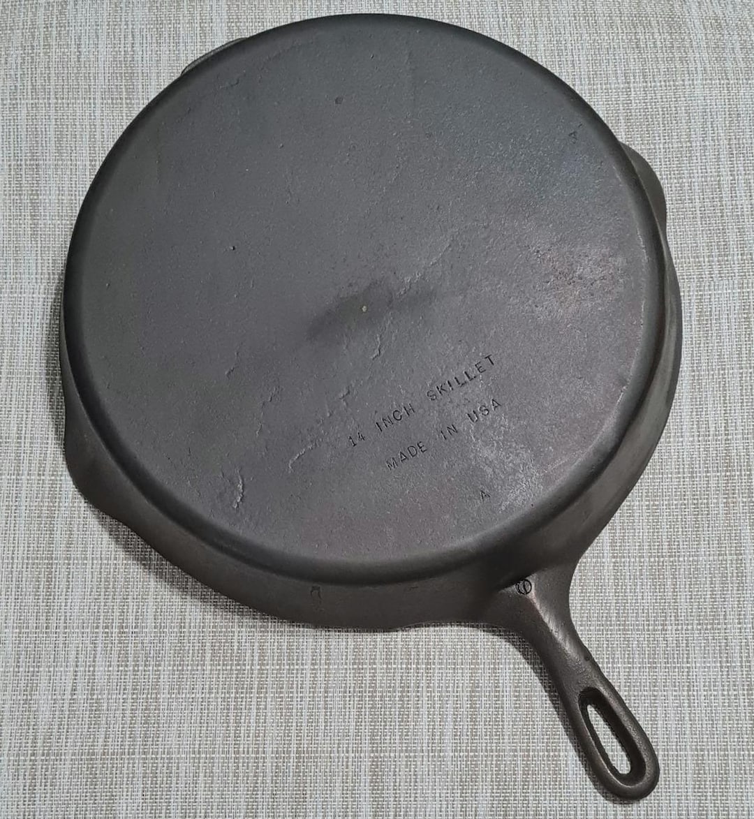 Unmarked Wagner Ware #12 - 14 Inch Skillet, A Markers Mark - Etsy