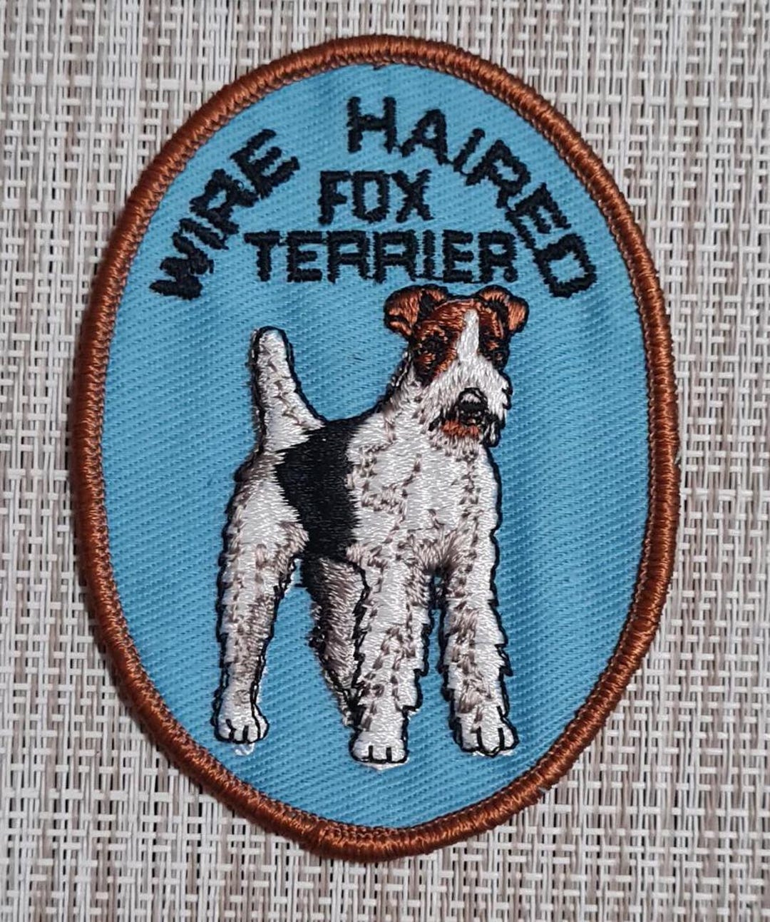 Vintage Wire Haired Fox Terrier Embroidered Patch - Etsy