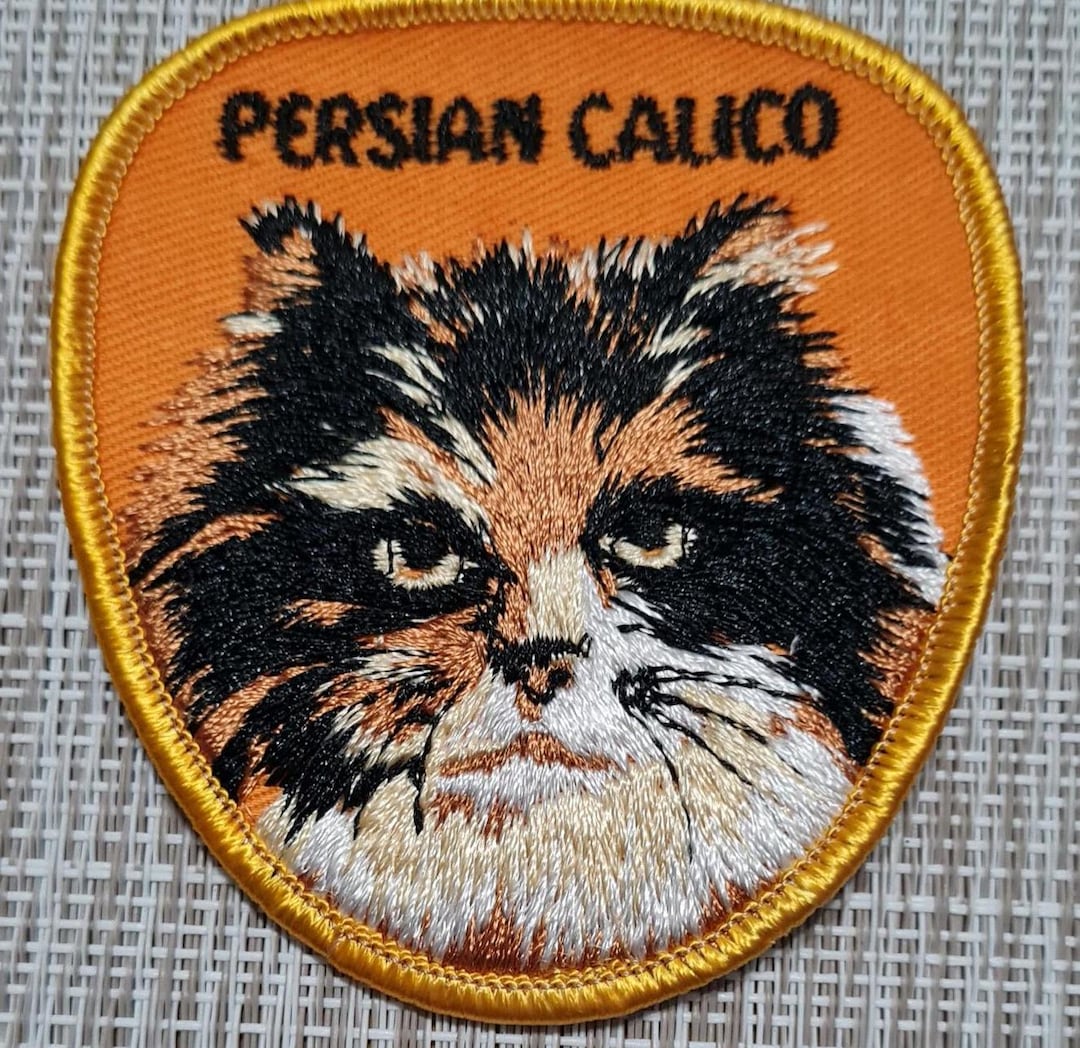 Vintage Persian Calico Cat Patch - Etsy
