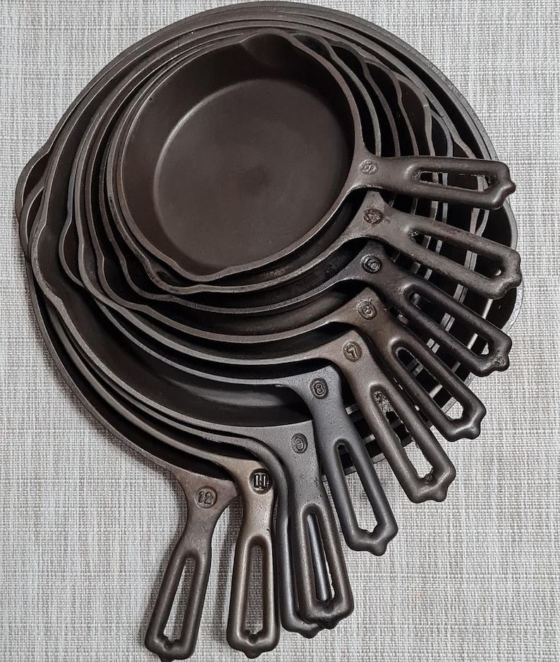 WOW! HTF Rare! Wapak Set of Indian Head Skillets 3-12. - Etsy