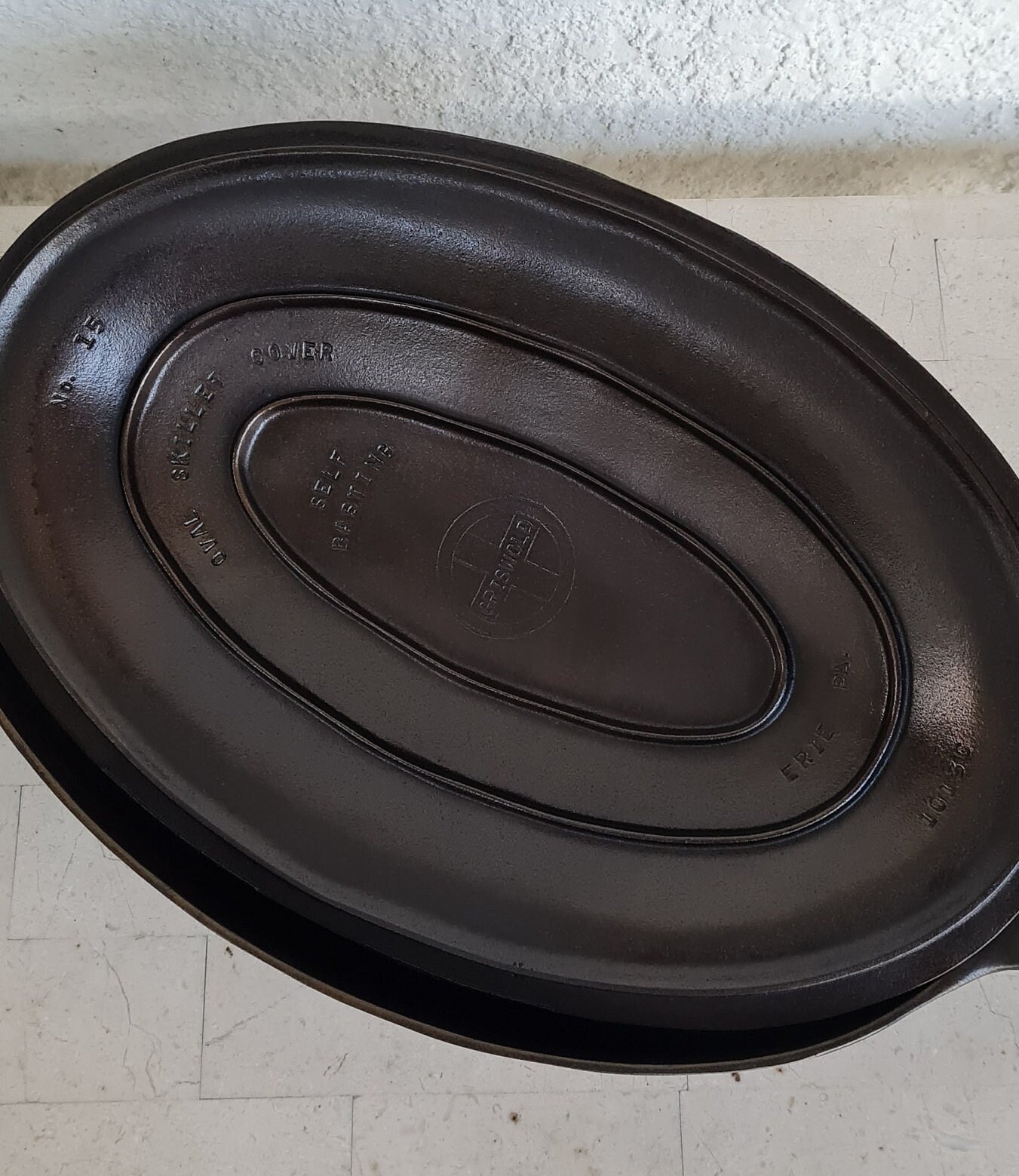 HTF Griswold 15 Oval Fish Skillet W/matching 15 Oval Lid. - Etsy HTF Griswold 15 Oval Fish Skillet W/matching 15 Oval Lid. - Etsy