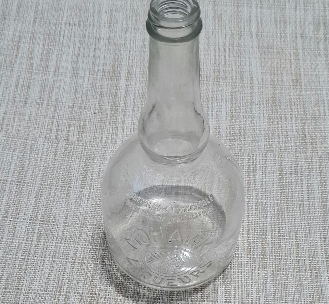 Mohawk Vintage Mohawk R4 Clear Liqueur Bottle - Etsy