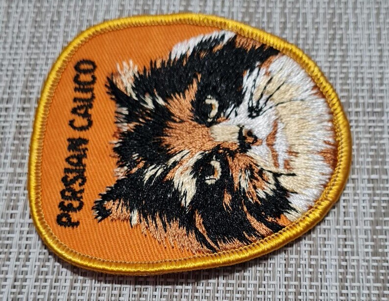 Vintage Persian Calico Cat Patch - Etsy