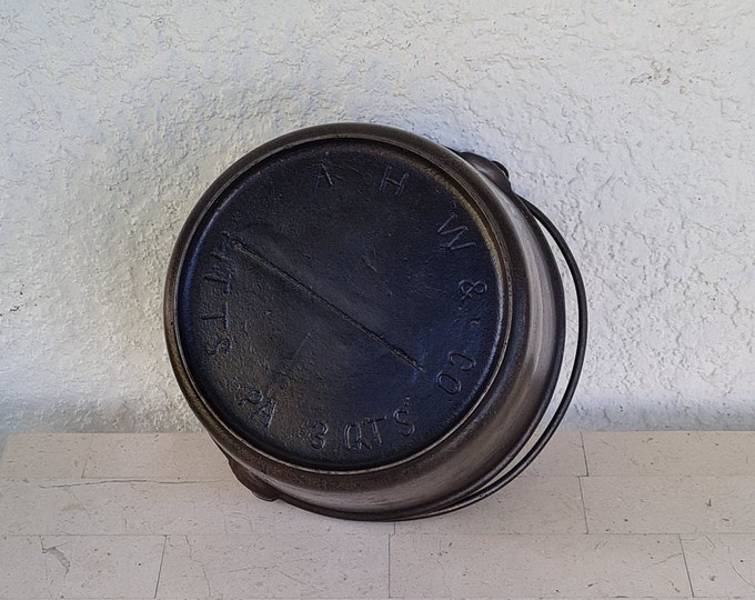 Vintage Cast Iron Round Bottom Kettle / Restored Cauldron / Size 8 - Etsy