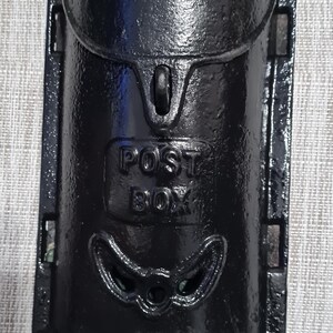 Antique Cast Iron Post Box Mailbox. 12" Tall Heavy Duty - Etsy