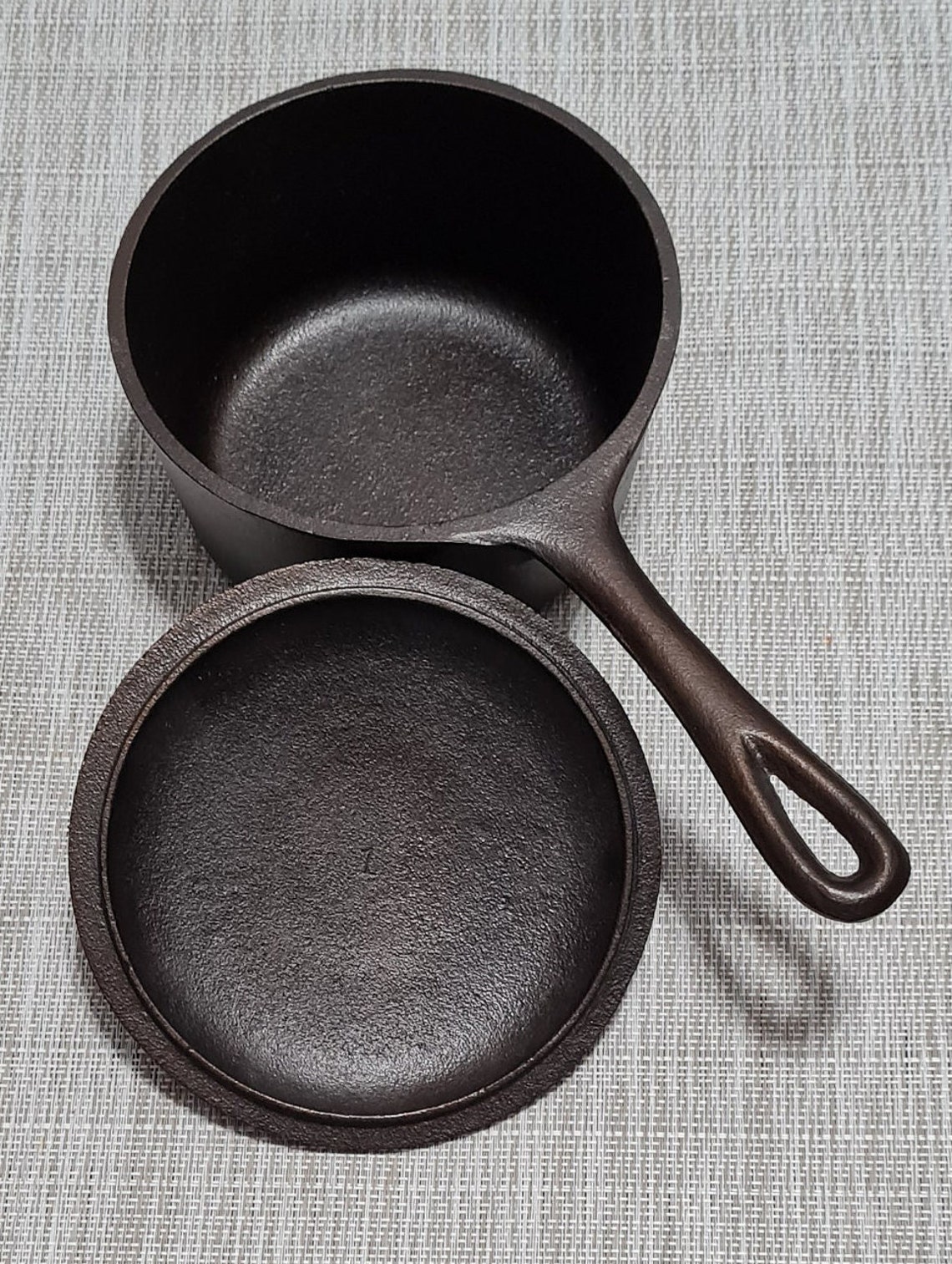 Birmingham Stove and Range, BSR, 1 Quart Saucepan, Stew Pot, Cast Iron ...