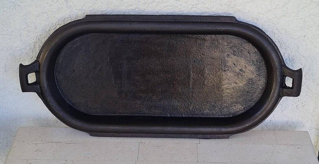 Gate Marked No. 7 Cast Iron Sad Iron Heater Long Griddle - Etsy