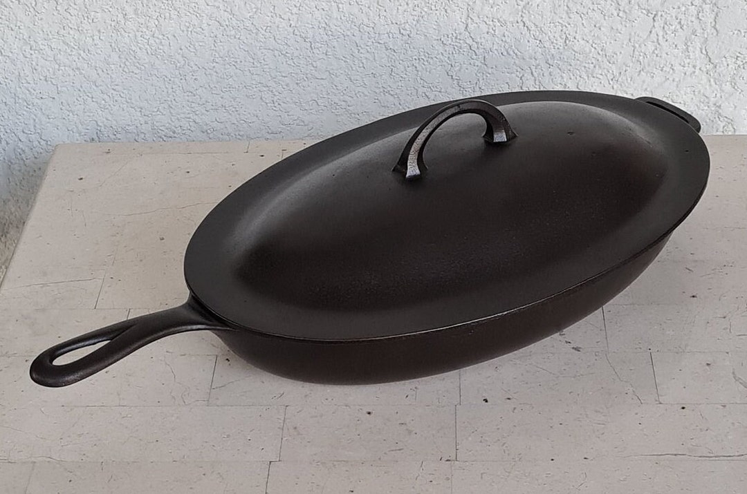 HTF! Griswold #15 PN#1013 Oval Fish Skillet W/matching #15 Oval Lid. - Etsy HTF! Griswold #15 PN#1013 Oval Fish Skillet W/matching #15 Oval Lid. - Etsy