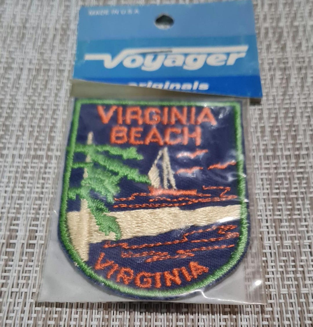 Vintage Virginia Beach Embroidered Patch - Etsy