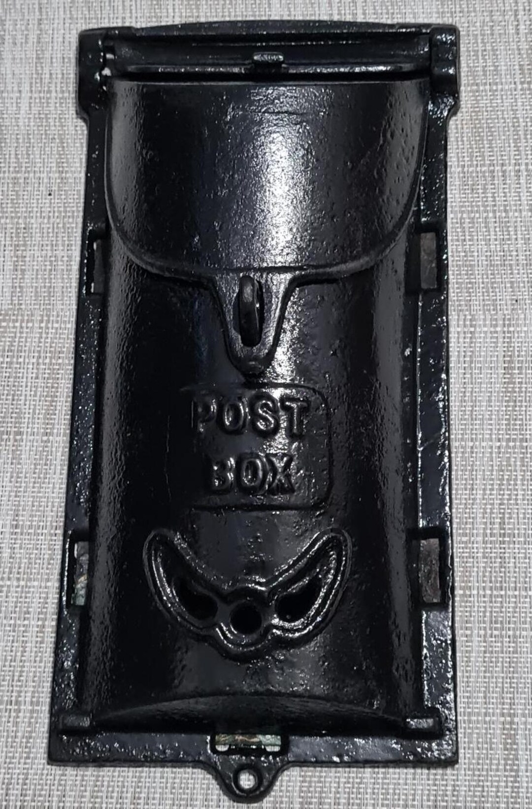 Antique Cast Iron Post Box Mailbox. 12" Tall Heavy Duty - Etsy