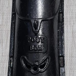 Antique Cast Iron Post Box Mailbox. 12" Tall Heavy Duty - Etsy