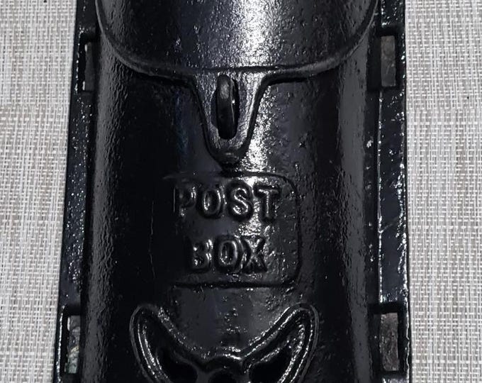 Antique Cast Iron Post Box Mailbox. 12" Tall Heavy Duty - Etsy