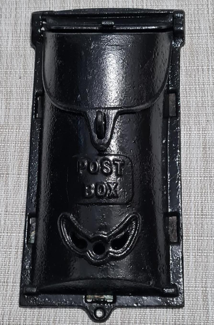 Antique Cast Iron Post Box Mailbox. 12 Tall Heavy Duty - Etsy