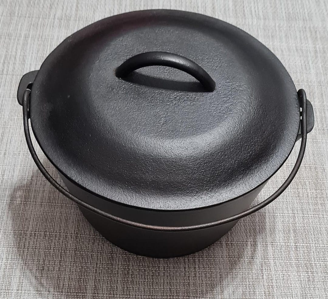 Lodge #7 Flat Bottom Pot - Etsy