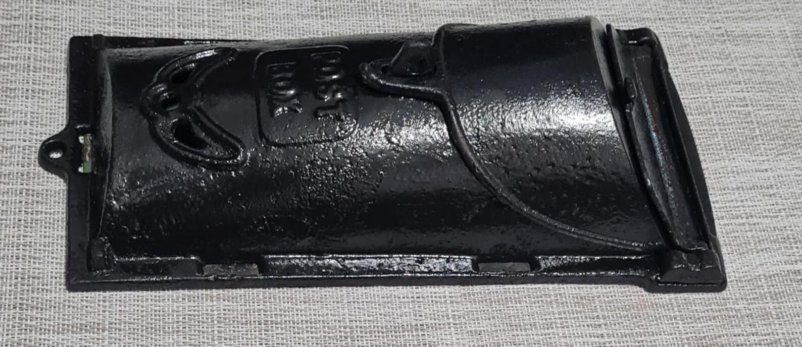 Antique Cast Iron Post Box Mailbox. 12 Tall Heavy Duty - Etsy