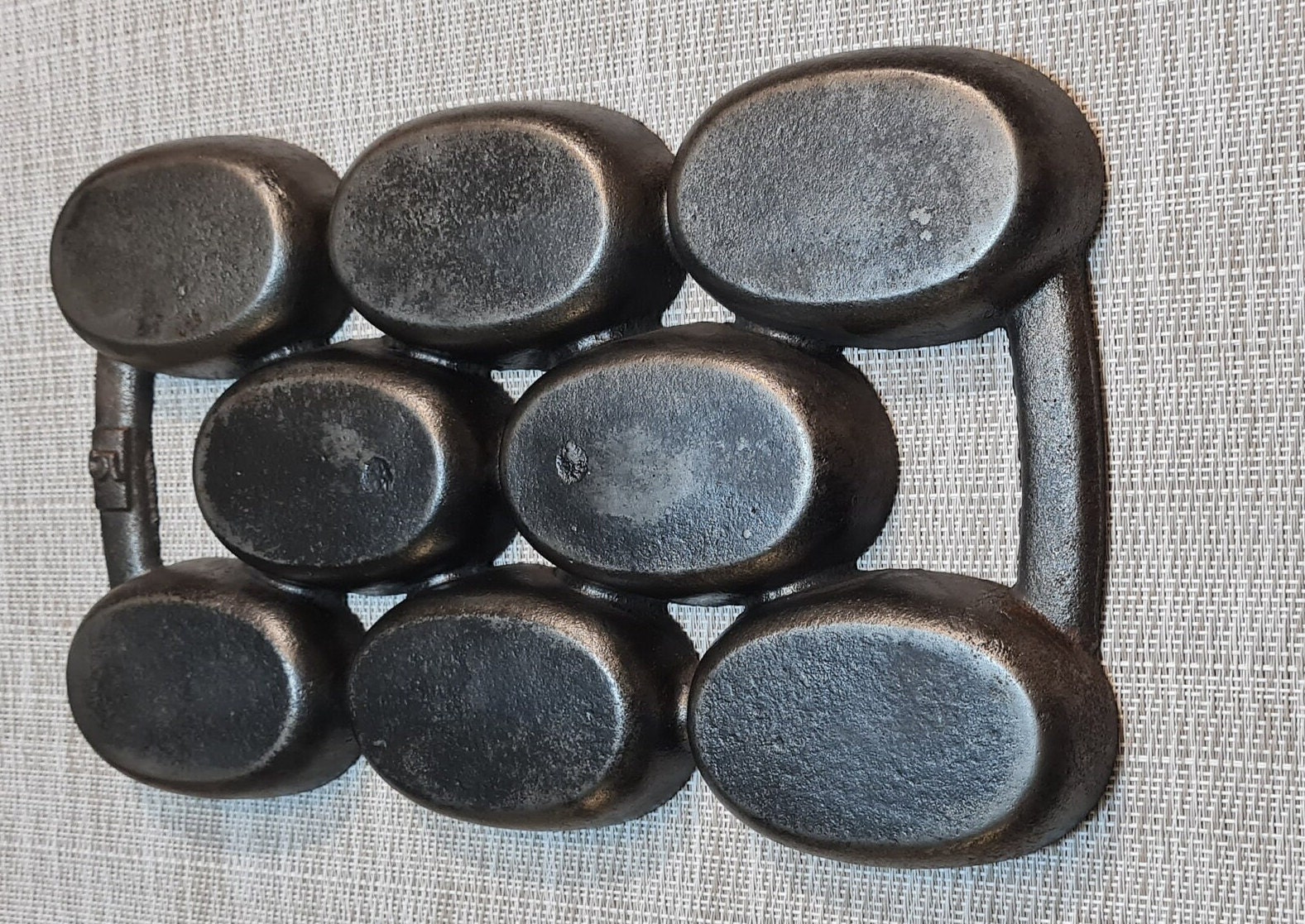 Antique Cast Iron Gem Pan #5 Unmarked 8 Cup Muffin Pan - Etsy