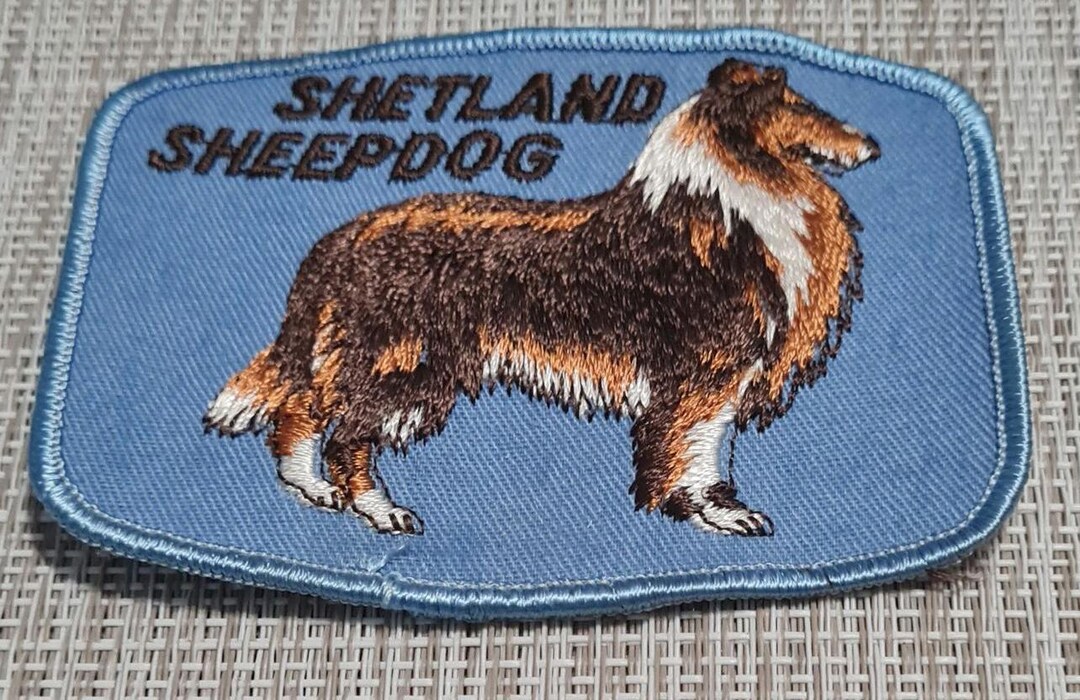 Vintage Shetland Sheep Dog Patch - Etsy