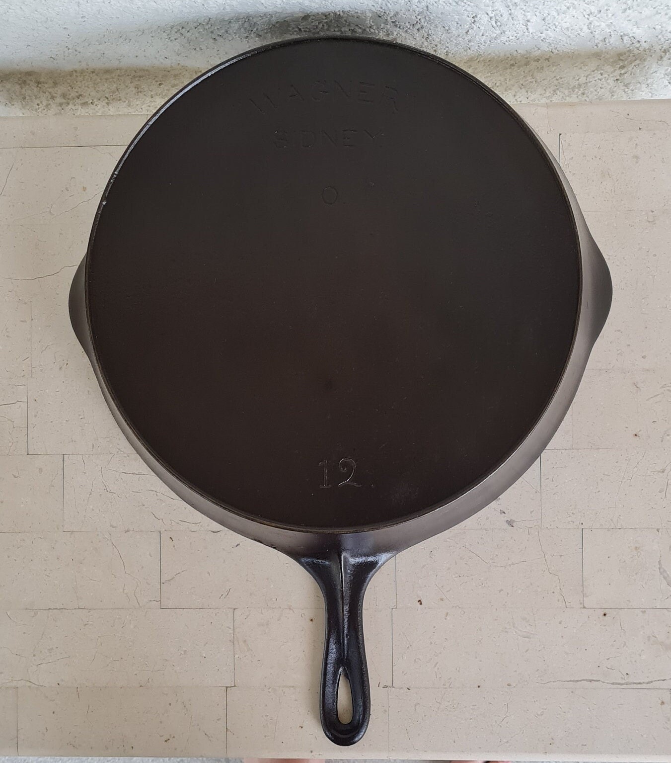 Wagner Ware 12 Arc/straight Logo Cast Iron Skillet - Etsy