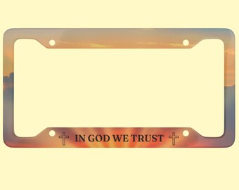 God License Plate Frame | Etsy