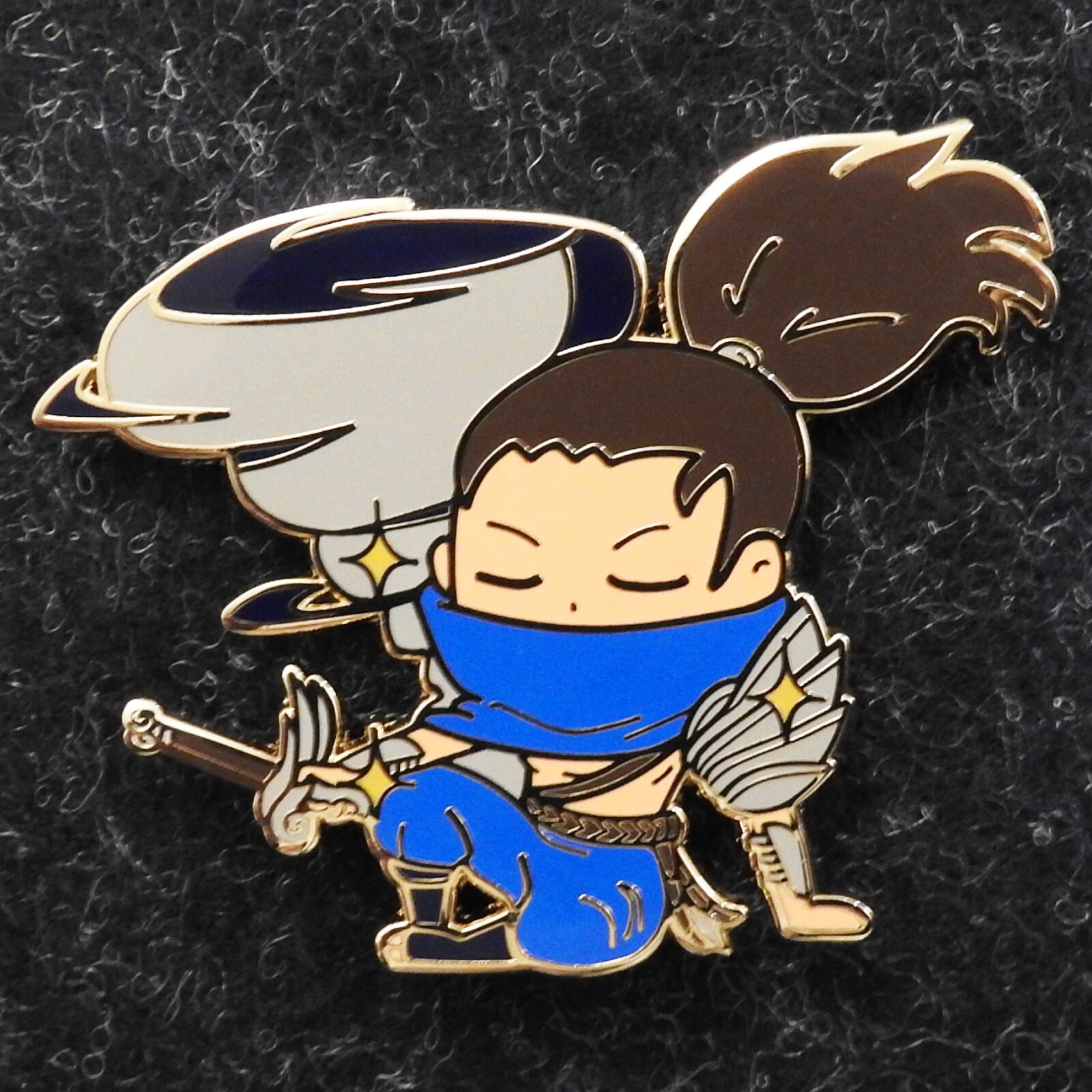 League of Legends : Ahri/yasuo Gold Plated Enamel Pin (2) - Etsy