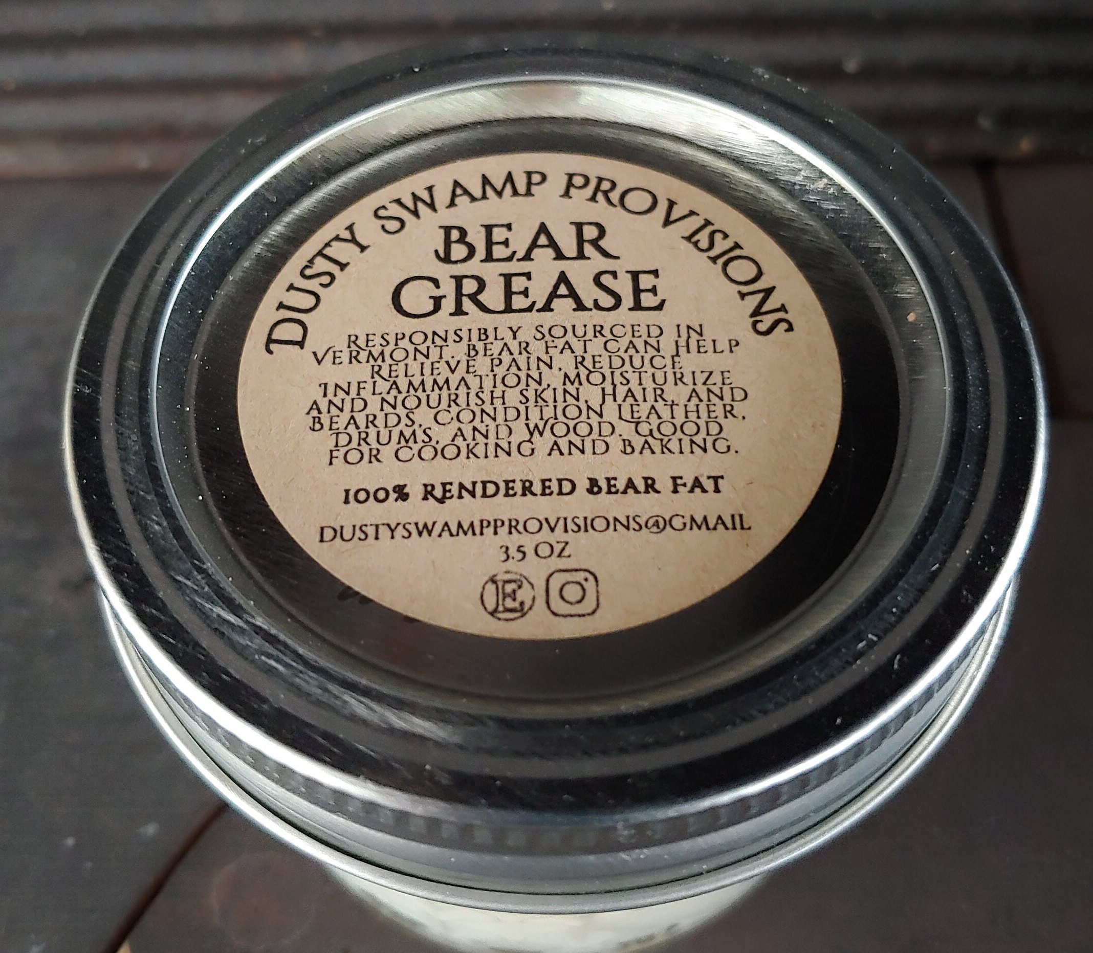 100% Bear Grease 3.5 Oz - Etsy