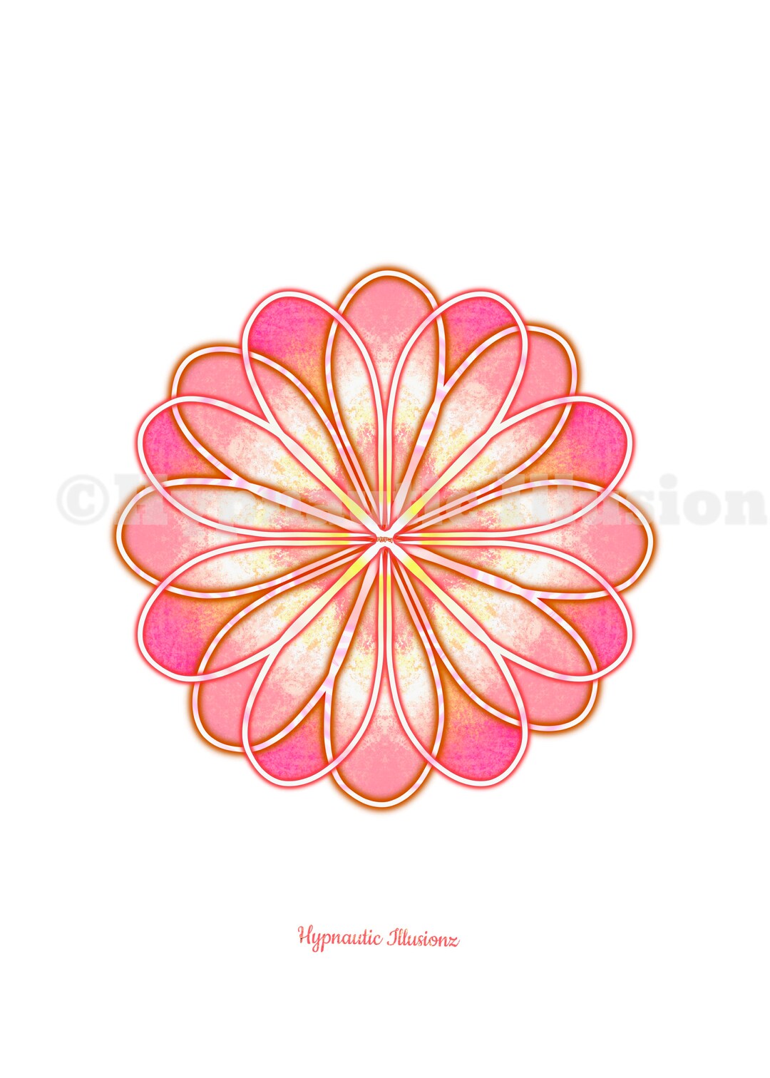 Pink Loops Mandala Art Digital Download Printable Wall Art Print ...