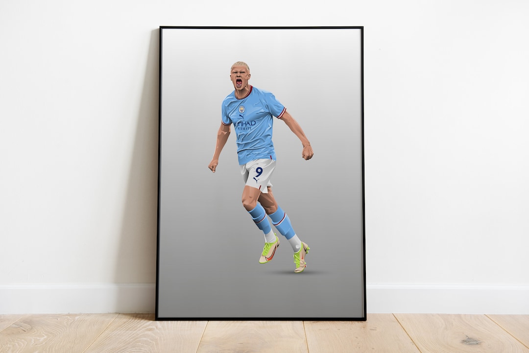 Erling Haaland Poster - Etsy