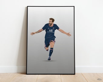 Minimalist Poster Lionel Messi Argentina - Etsy