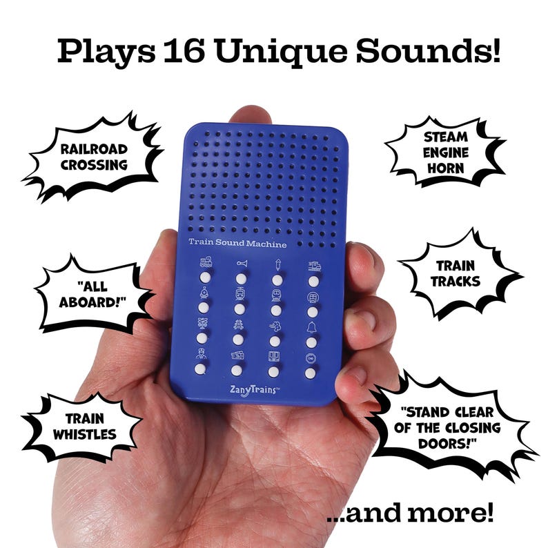 Train Sound Machine - Electronic Train Noisemaker With 16 Sounds - Etsy