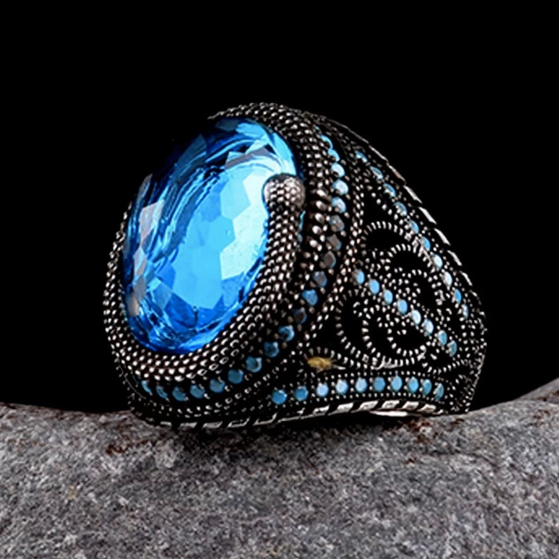 Sterling Tiger Eye Silver Mens Ring, Silver Handmade Jewelry, 92K ...